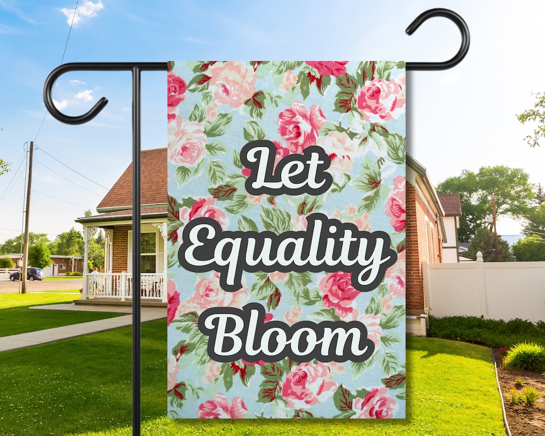 Cottagecore Social Justice Flag — Equality LGBTQIA+, BIPOC BLM ...