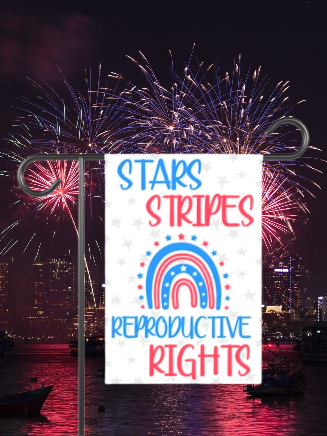 Stars Stripes Reproductive Rights 4 July Lawn Sign Summer Seasonal ...