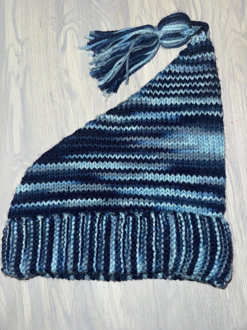Handmade Knitted Elf Hat - Etsy