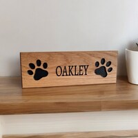 Solid Oak House Sign Plaque Handmade Personalised Road Name and House ...