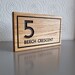 Solid Oak House Sign Plaque Handmade Personalised Road Name - Etsy