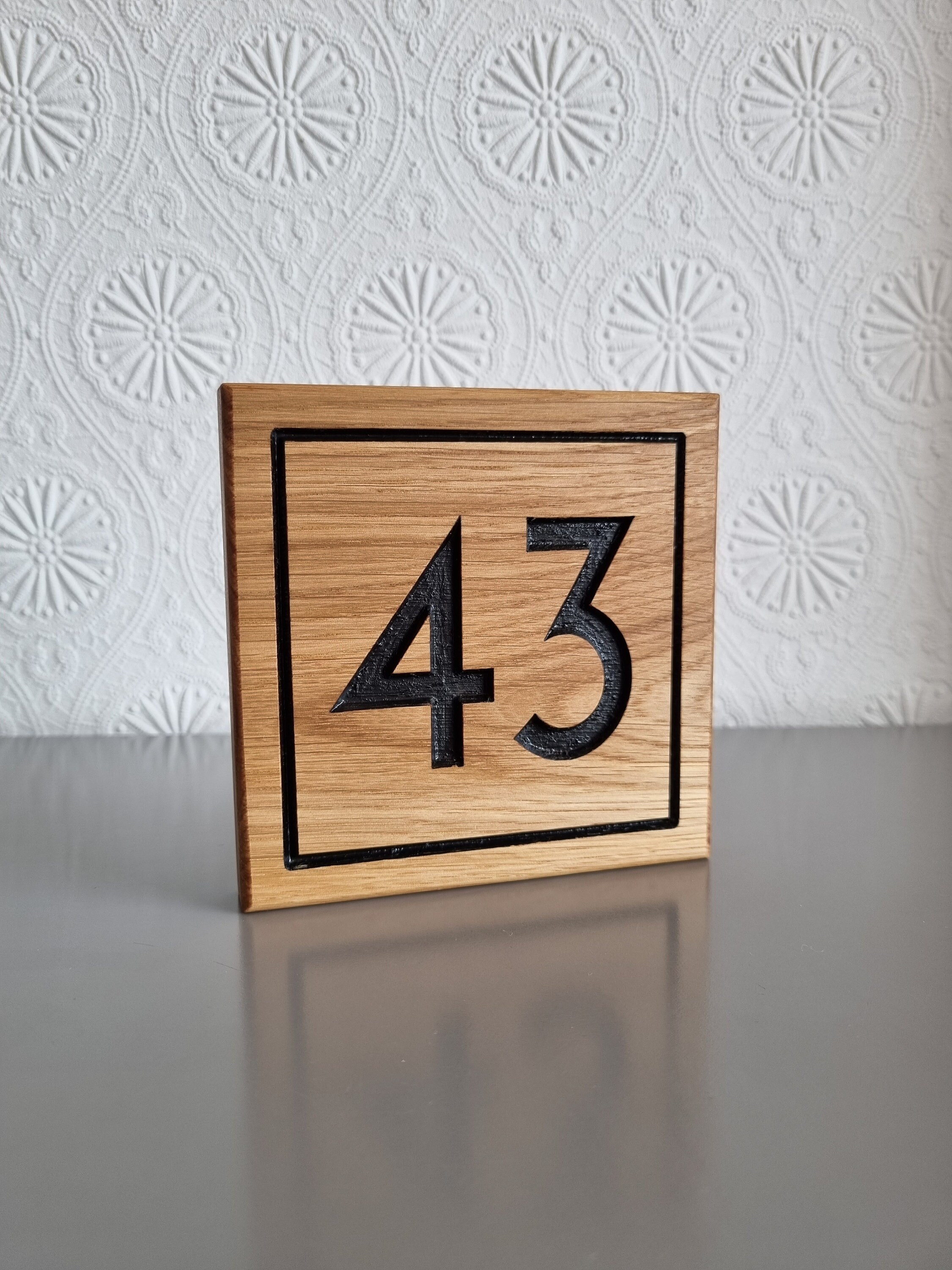 Handmade Wooden Oak House Sign Personalised Numbers Exterior - Etsy UK