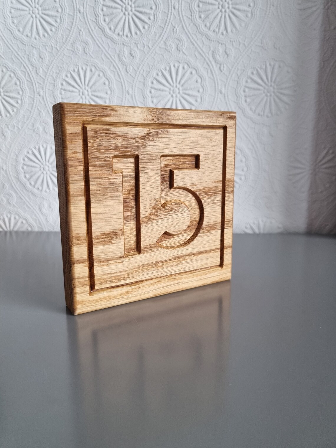 Handmade Wooden Oak House Sign Personalised Numbers Exterior | Etsy