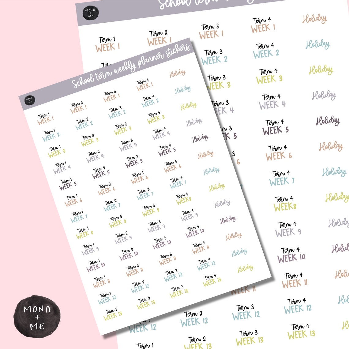 Termly Planner Stickers. School Term Planner Stickers. Teacher - Etsy UK