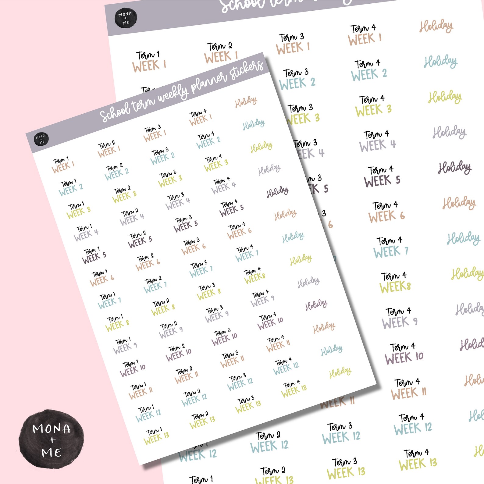 Termly Planner Stickers. School Term Planner Stickers. Teacher - Etsy UK