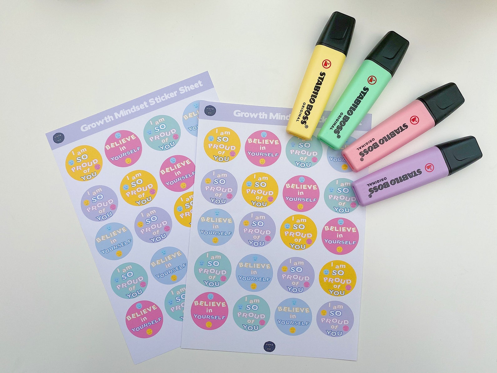 Teacher Reward Sticker. Growth Mindset Sticker.reward | Etsy