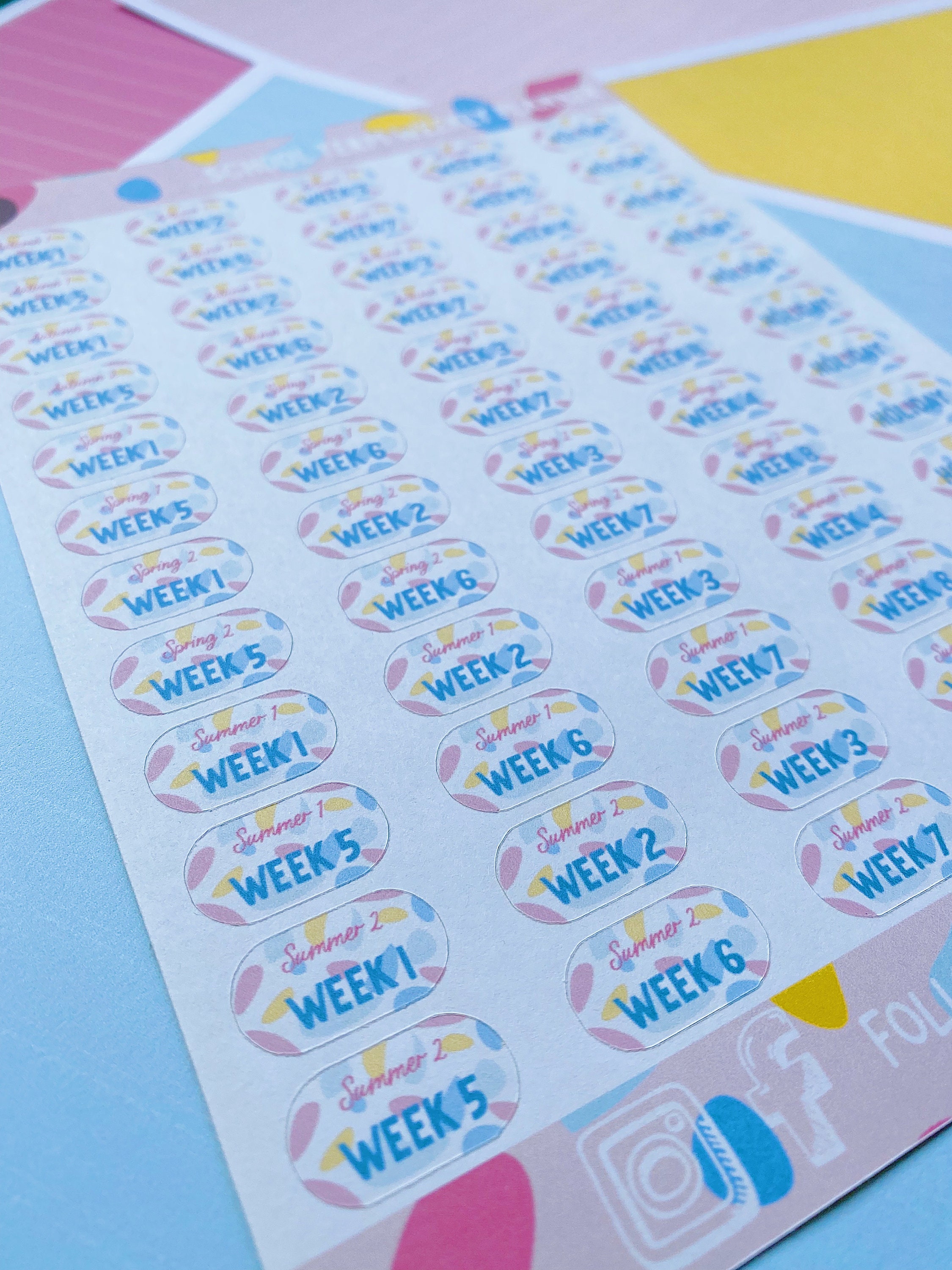 Termly Planner Stickers. School Term Planner Stickers. Teacher - Etsy UK