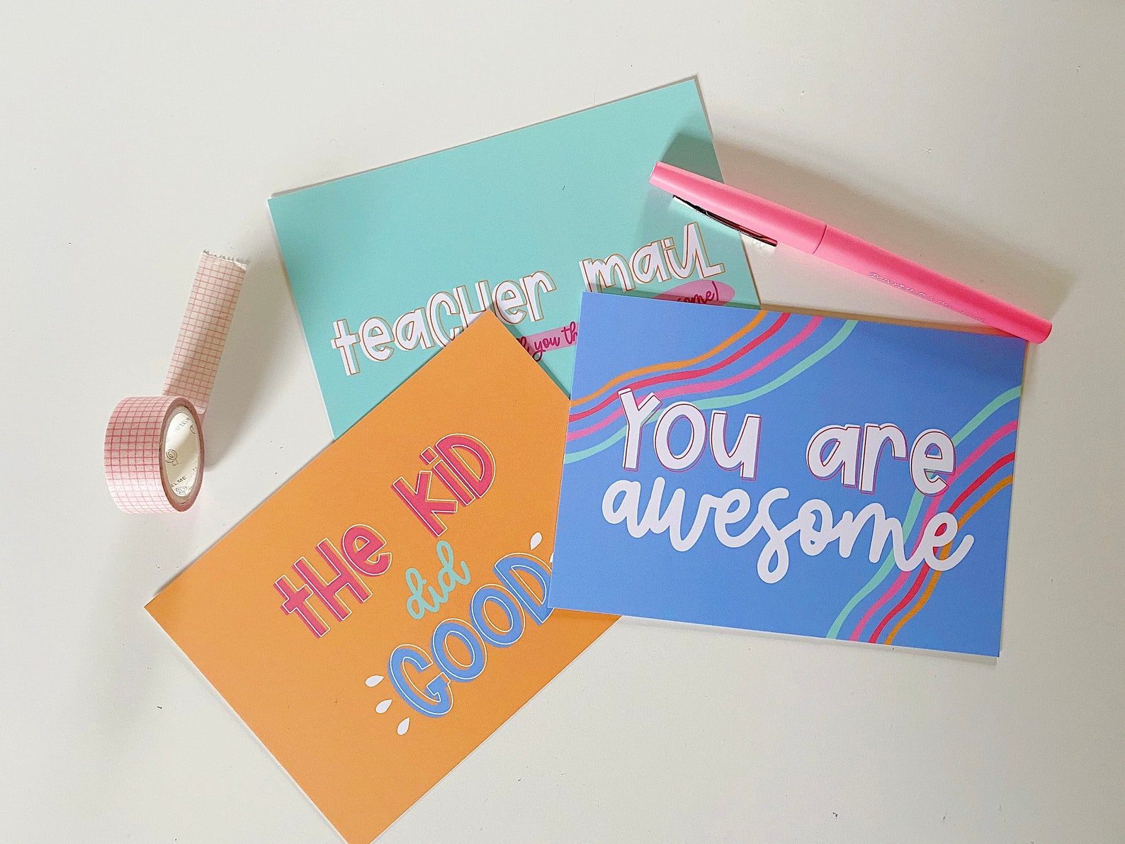 Teacher Positive Praise Postcards. Set of 30 Teacher Mail | Etsy