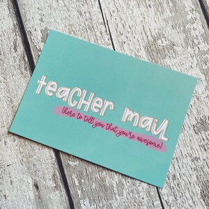 Teacher Positive Praise Postcards. Set of 30 Teacher Mail Postcards ...