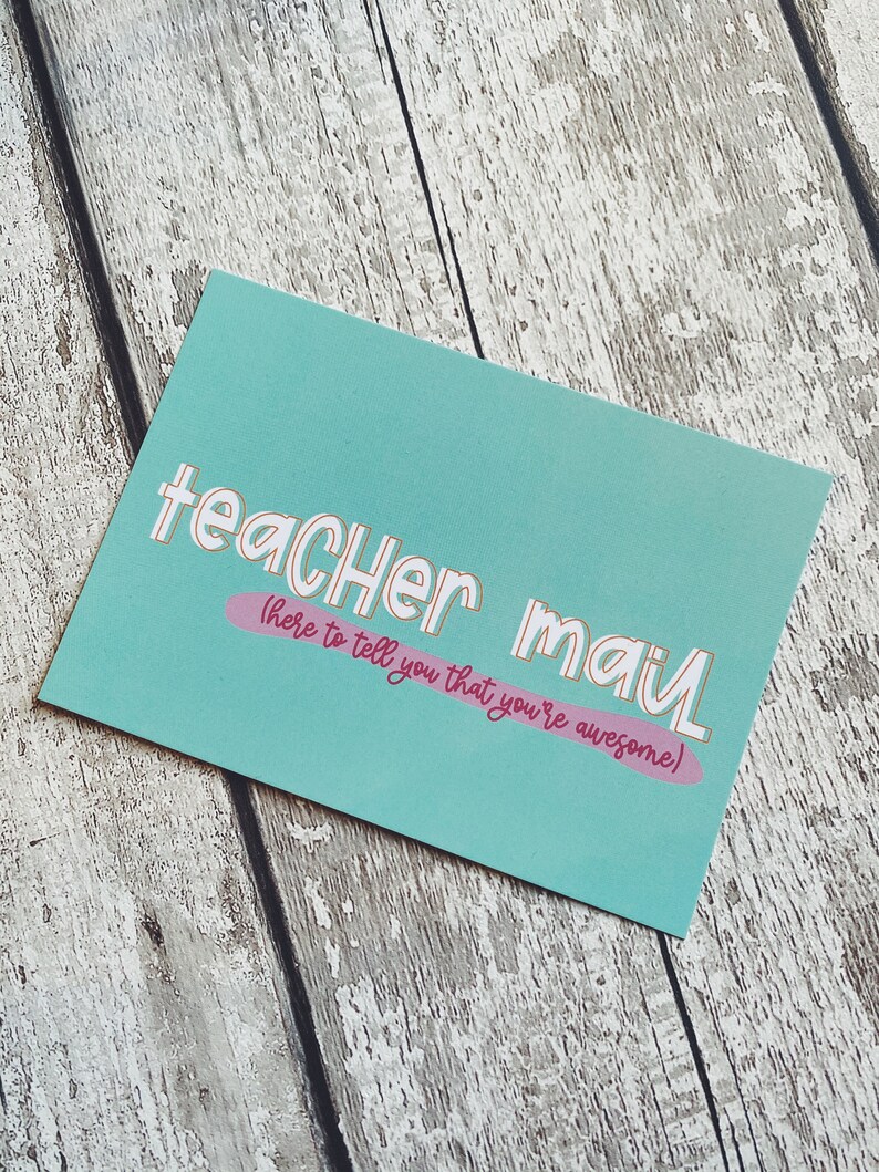 Teacher Positive Praise Postcards. Set of 30 Teacher Mail | Etsy