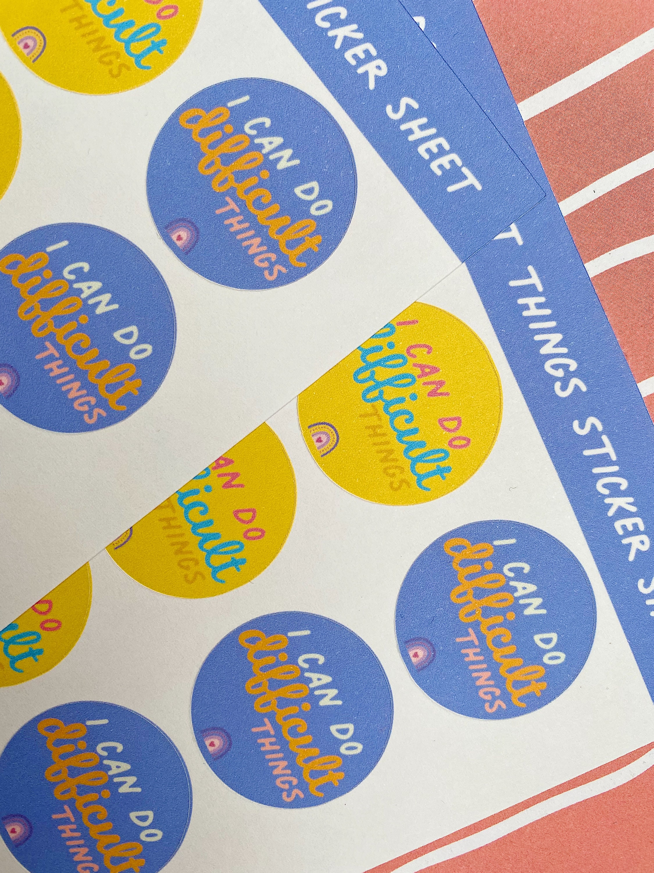 Teacher Reward Stickers. Teacher Praise Stickers. I Can Do Difficult ...