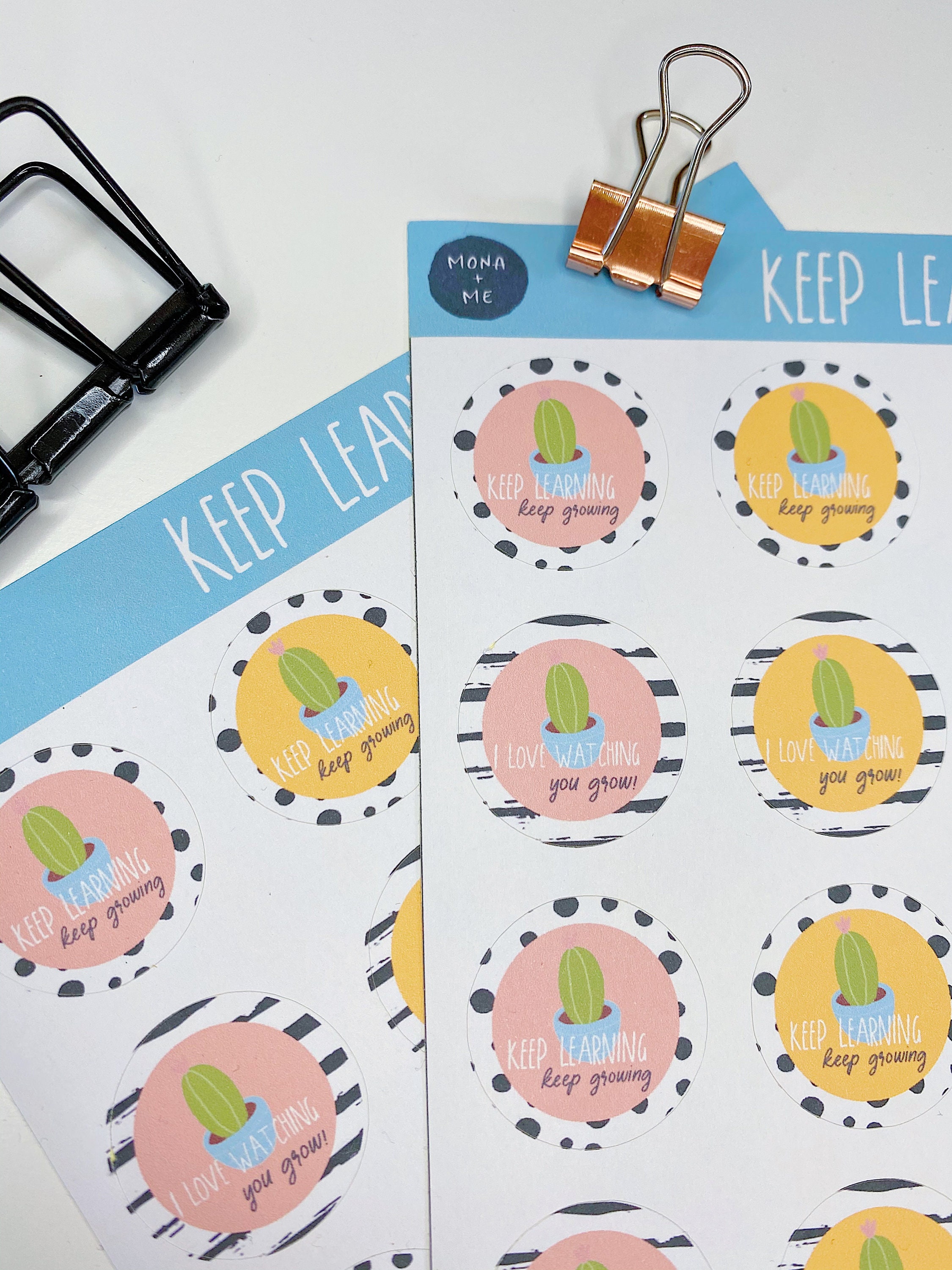 Teacher Reward Stickers. Cactus Themed Sticker. Classroom - Etsy