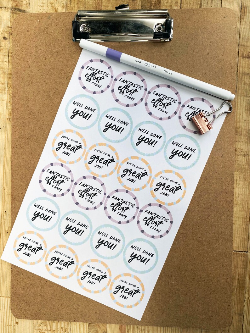 Teacher Reward Stickers. Well Done Sticker. Teacher Stationery.teacher ...