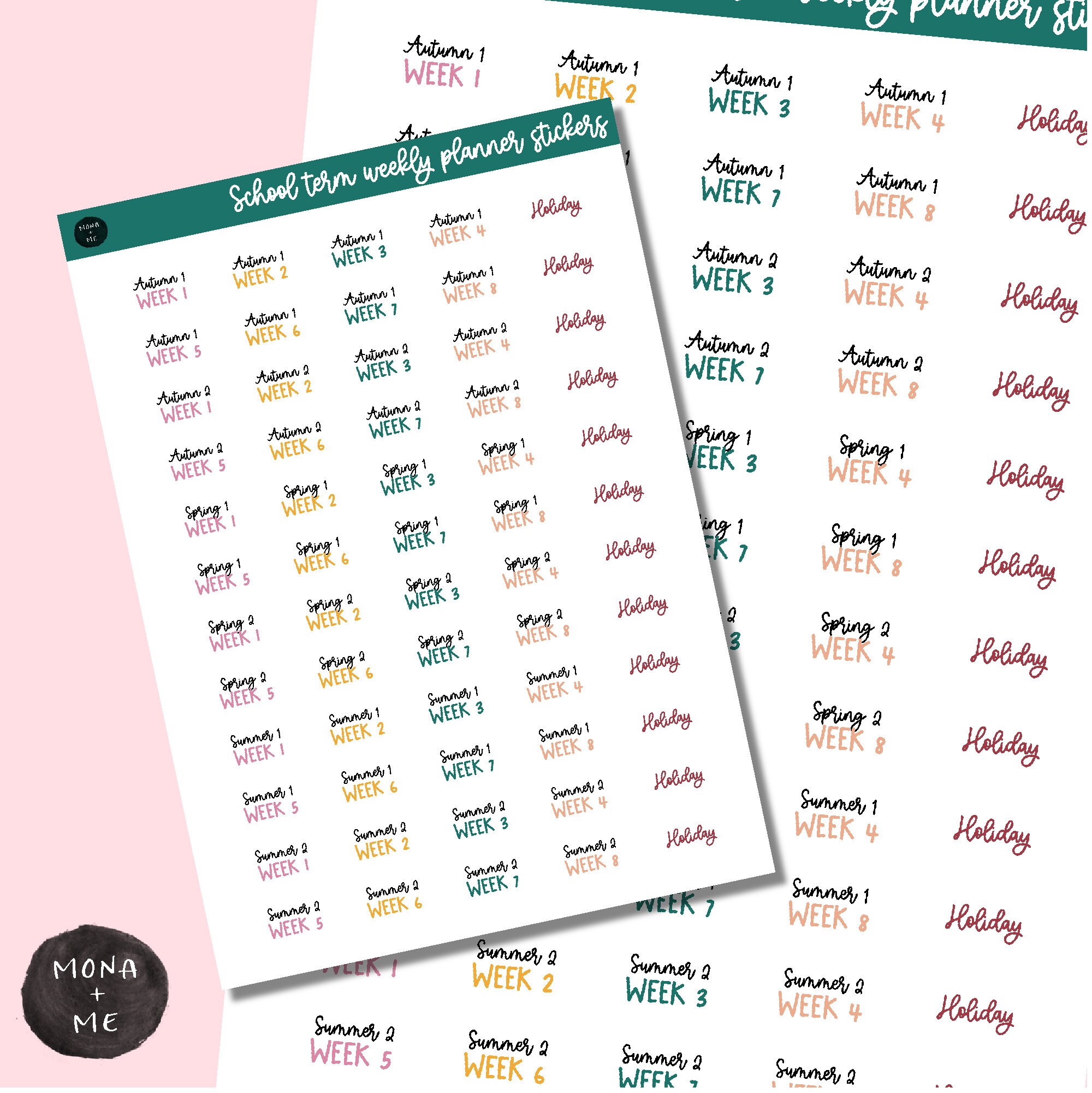 Termly Planner Stickers. School Term Planner Stickers. Teacher - Etsy UK