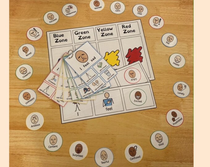Zones of Regulation Emotion and Feelings Classroom Resources SEN Autism ...