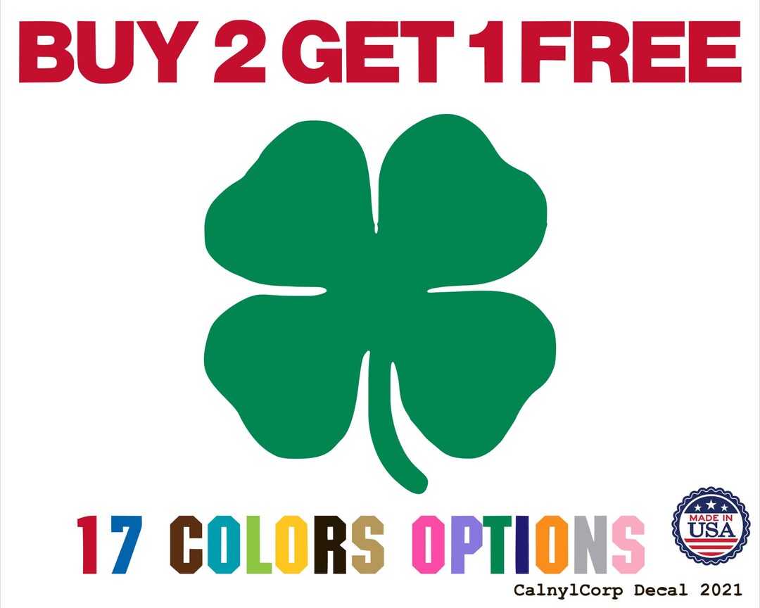 Shamrock Premium Waterproof Vinyl Decal Stickers for Laptop Phone Car ...