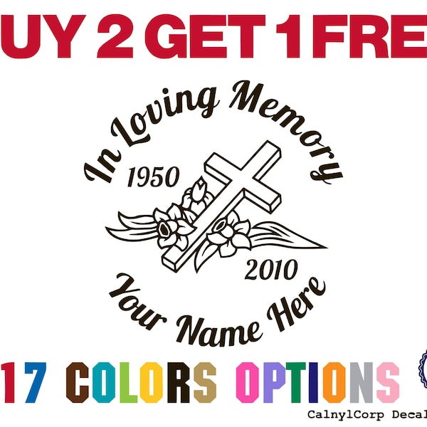 In Loving Memory Car Decal - Etsy