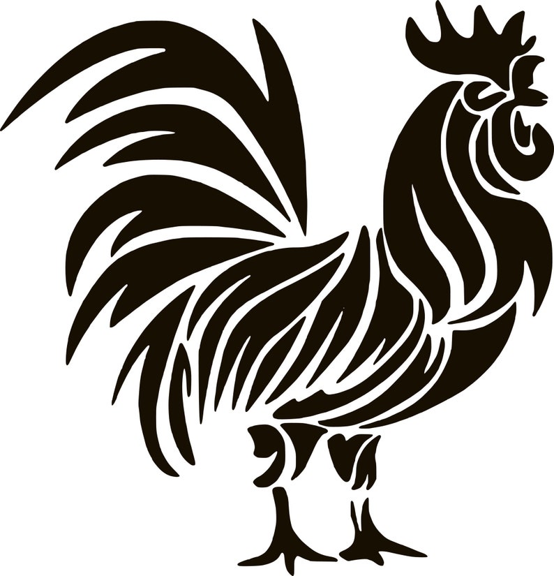 Cute Rooster Premium Waterproof Vinyl Decal Stickers for - Etsy