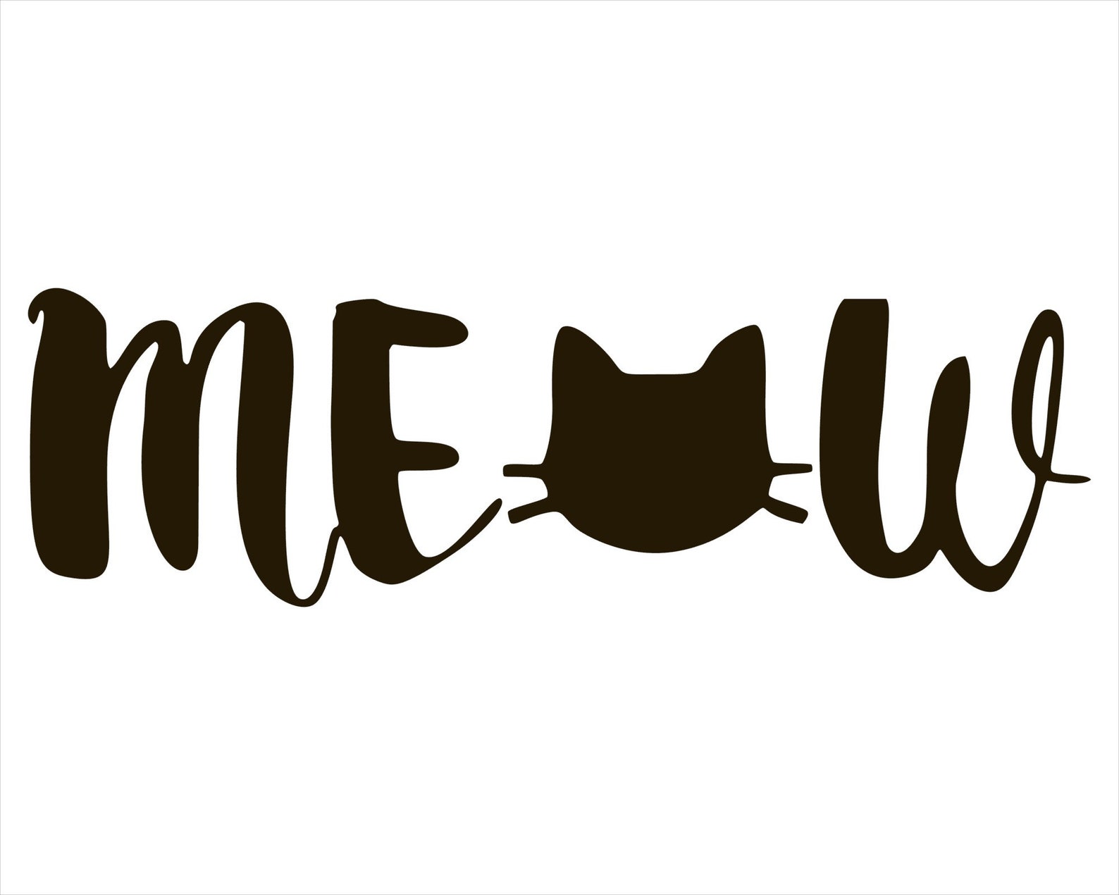 Meow Premium Waterproof Vinyl Decal Stickers for Laptop Phone | Etsy