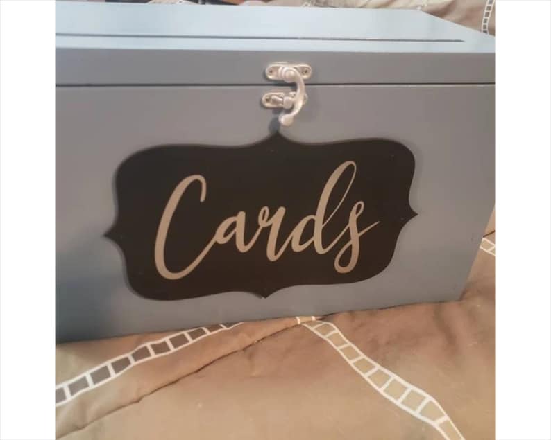 Cards Decal Wedding Card Box Decal Decal Only Wedding - Etsy
