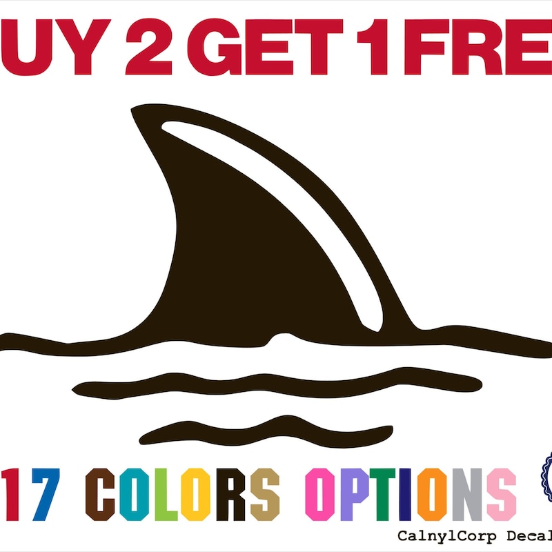 Shark Fin Sticker for Car - Etsy