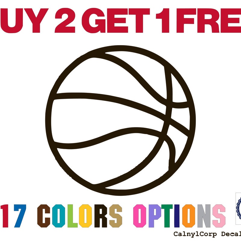 Basketball Decal - Etsy