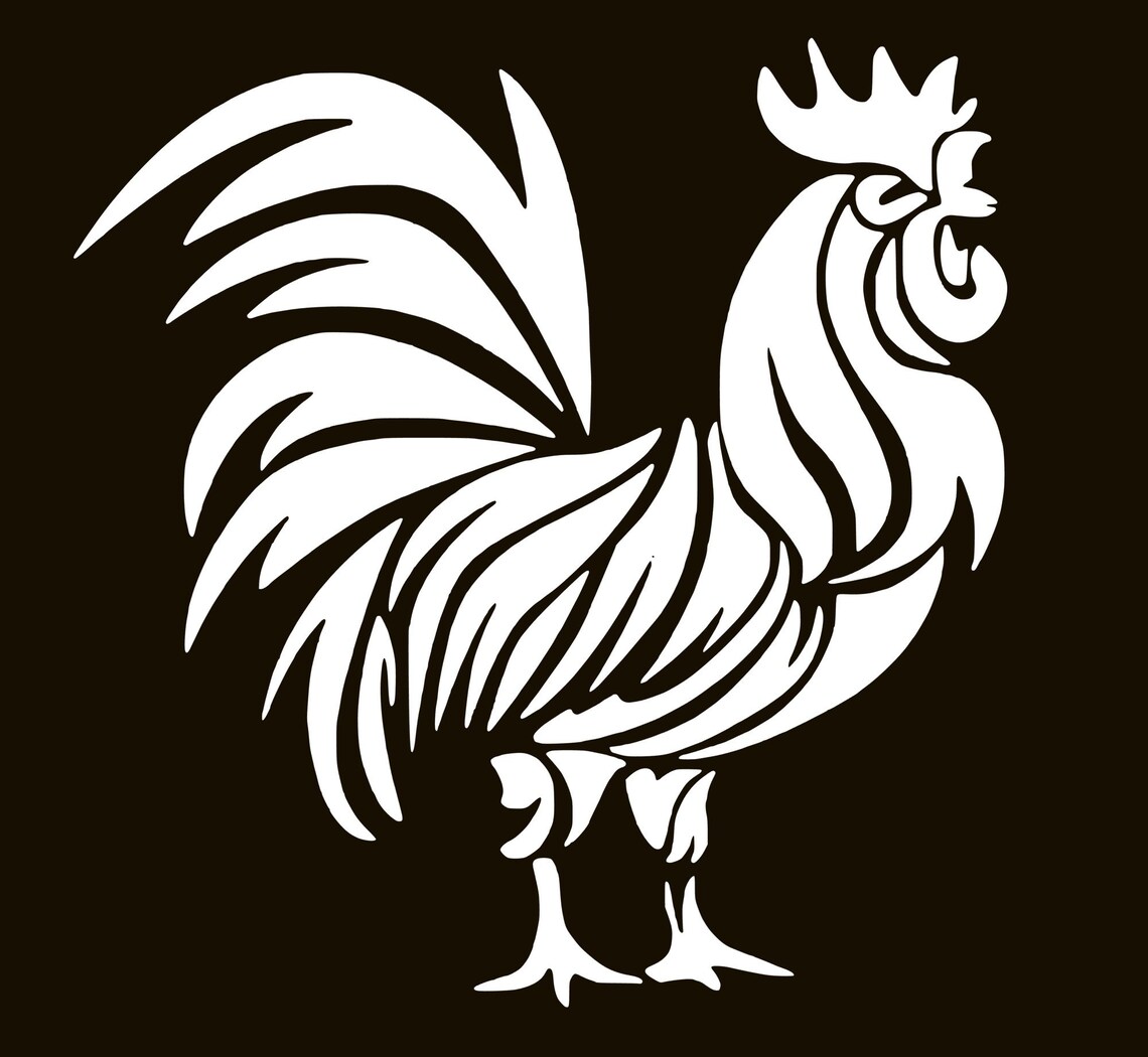 Cute Rooster Premium Waterproof Vinyl Decal Stickers for - Etsy