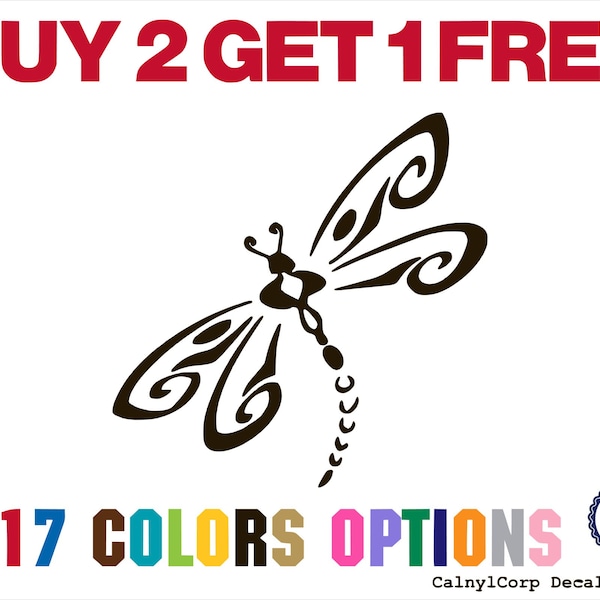 Dragonfly Sticker - Etsy