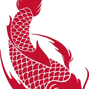 Koi Fish Premium Waterproof Vinyl Decal Stickers for Laptop Phone Car ...