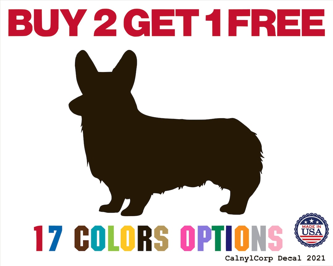 Corgi Premium Waterproof Vinyl Decal Stickers for Laptop Phone Car ...