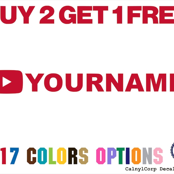 Youtube Channel Sticker - Etsy