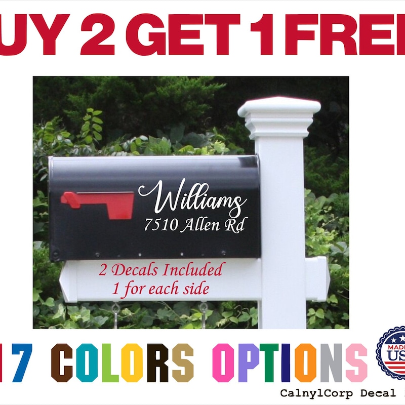 Mailbox Decals - Etsy