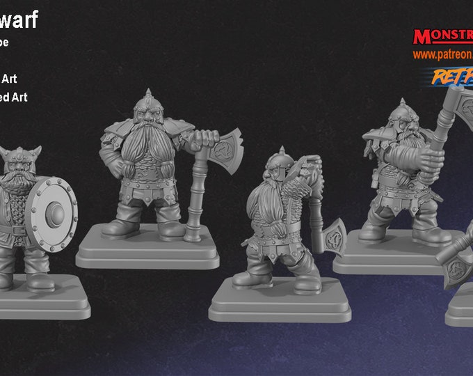 Dwarf Bull HQ Dungeon by Minis3d - Etsy