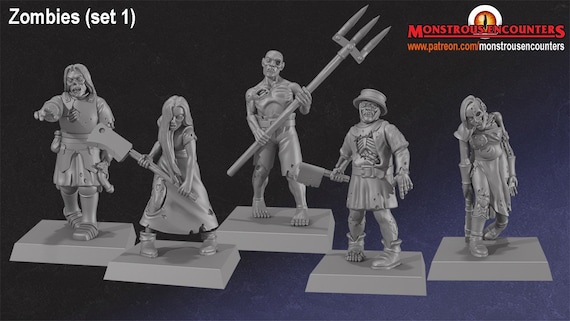 Zombies Zombie Horde Heroquest Zombies - Etsy