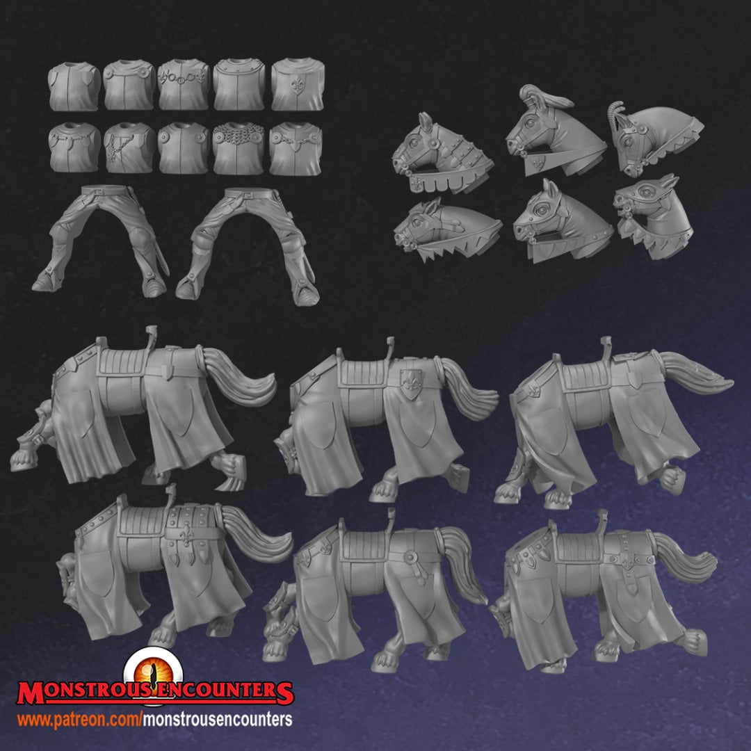 Knights of Virtue Calvary Bretonnian Riders Riders | Etsy