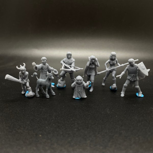 Dungeons and Dragons Cartoon Miniatures - Etsy