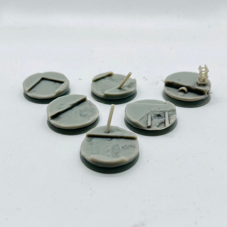 Resin Urban War Bases | Miniature Deluxe Bases - Etsy