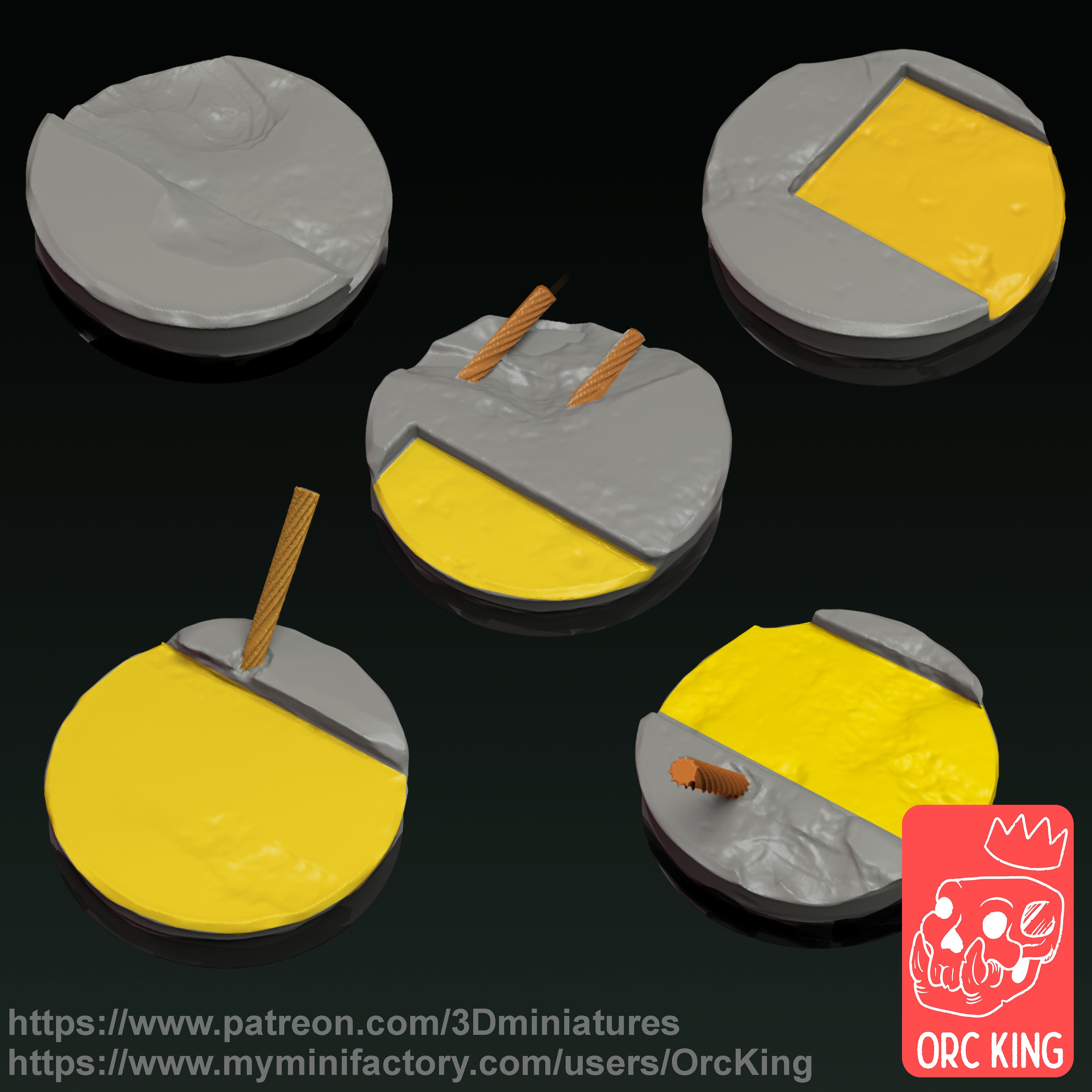 Resin Urban War Bases | Miniature Deluxe Bases - Etsy