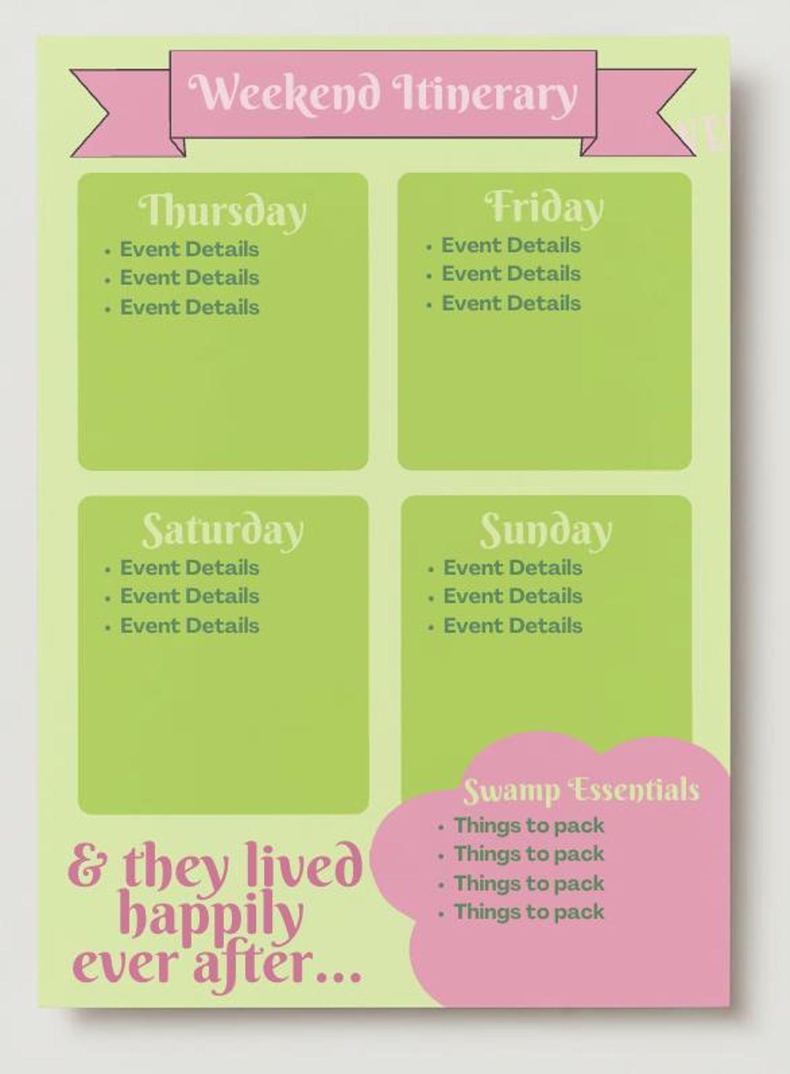 Custom Shrek-themed Bachelorette Party Invitations | Customized by ...