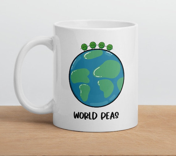 World Peace Mug World Peas Mug Social Distancing Mug - Etsy
