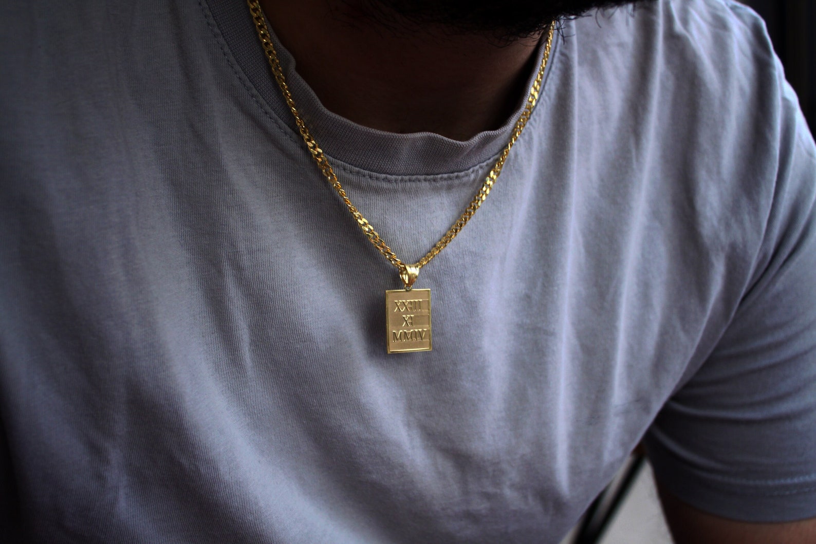 Necklace for Men Engraved Necklace for Mens Custom - Etsy