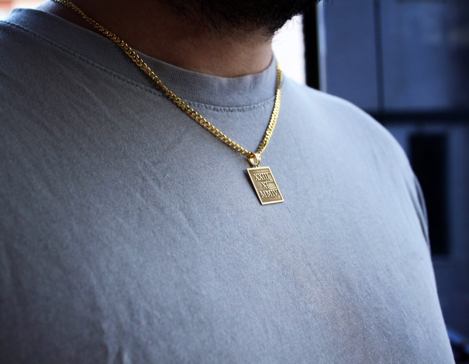 Necklace for Men Engraved Necklace for Mens Custom - Etsy