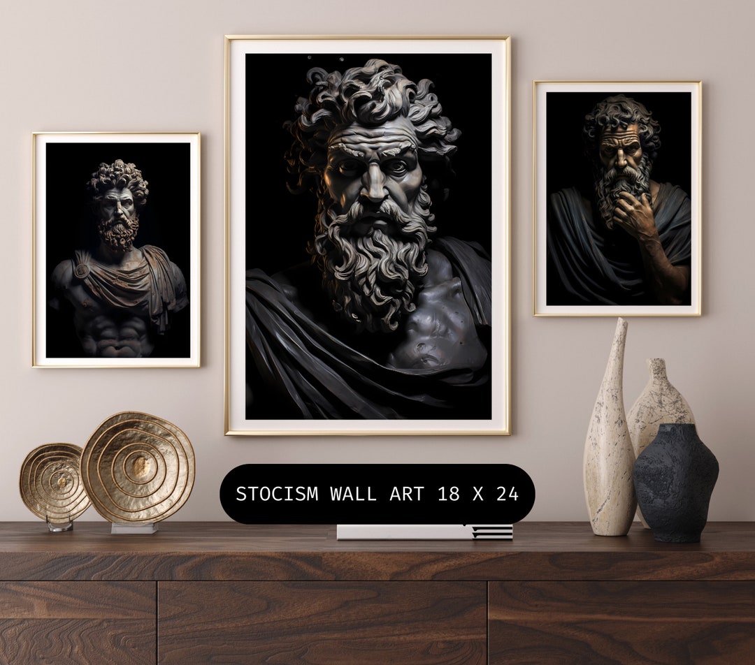 Stoicism Printable Wall Art Poster Bundle High Res 18 X 24 Inches Stoic ...
