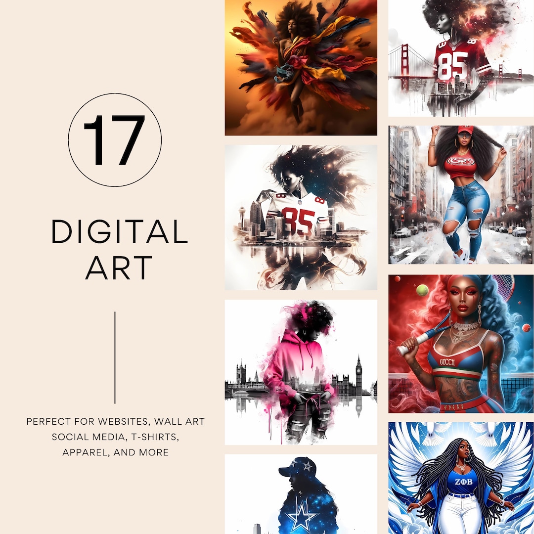 17 Sports Fan Digital Art Bundle Illustration Sports Teams - Etsy