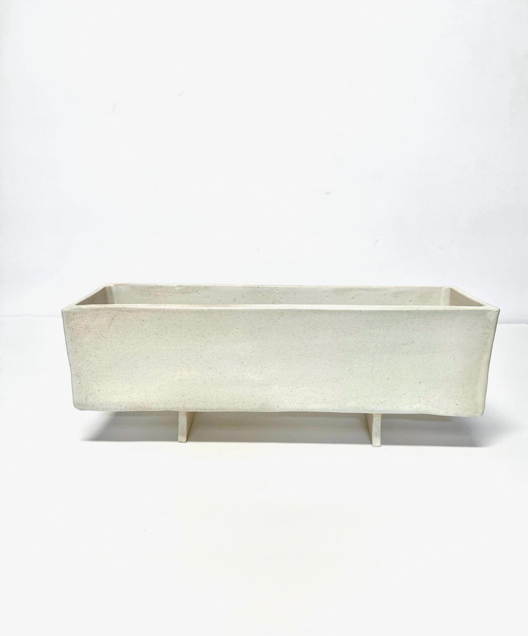 White Rectangular Vase - Etsy