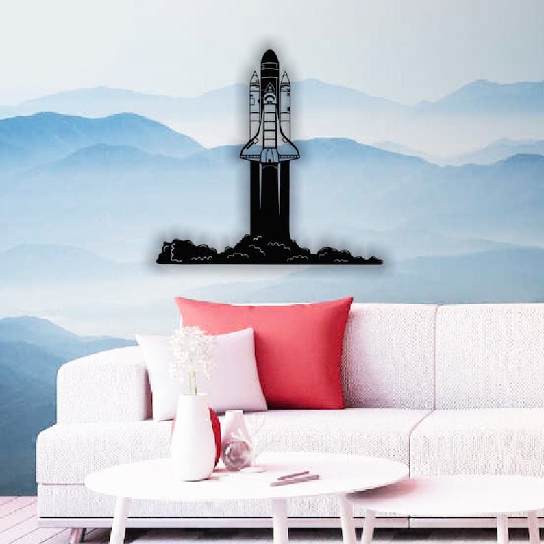 Space Shuttle Wall Panel Lasercut File 3D Puzzle Vector - Etsy