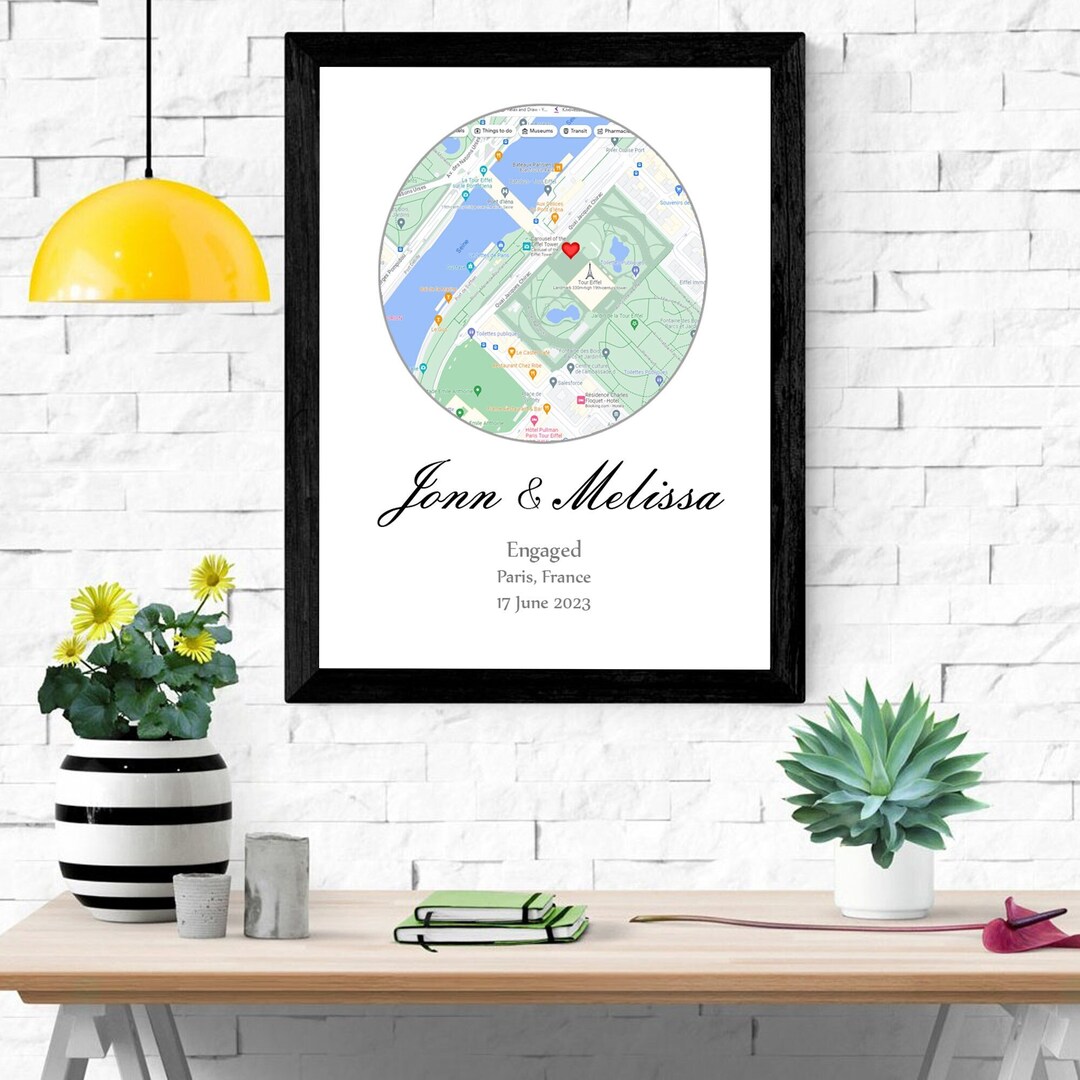 Custom Map Print Custom City Map Personalized Print Travel - Etsy
