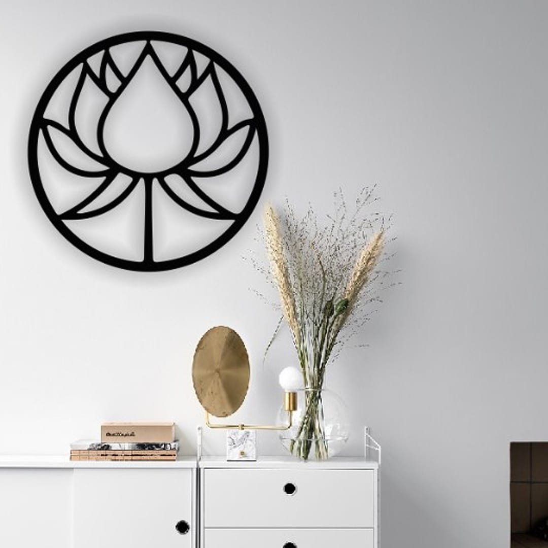Flower Lotus Wall Panel Lasercut File 3D Puzzle Vector - Etsy