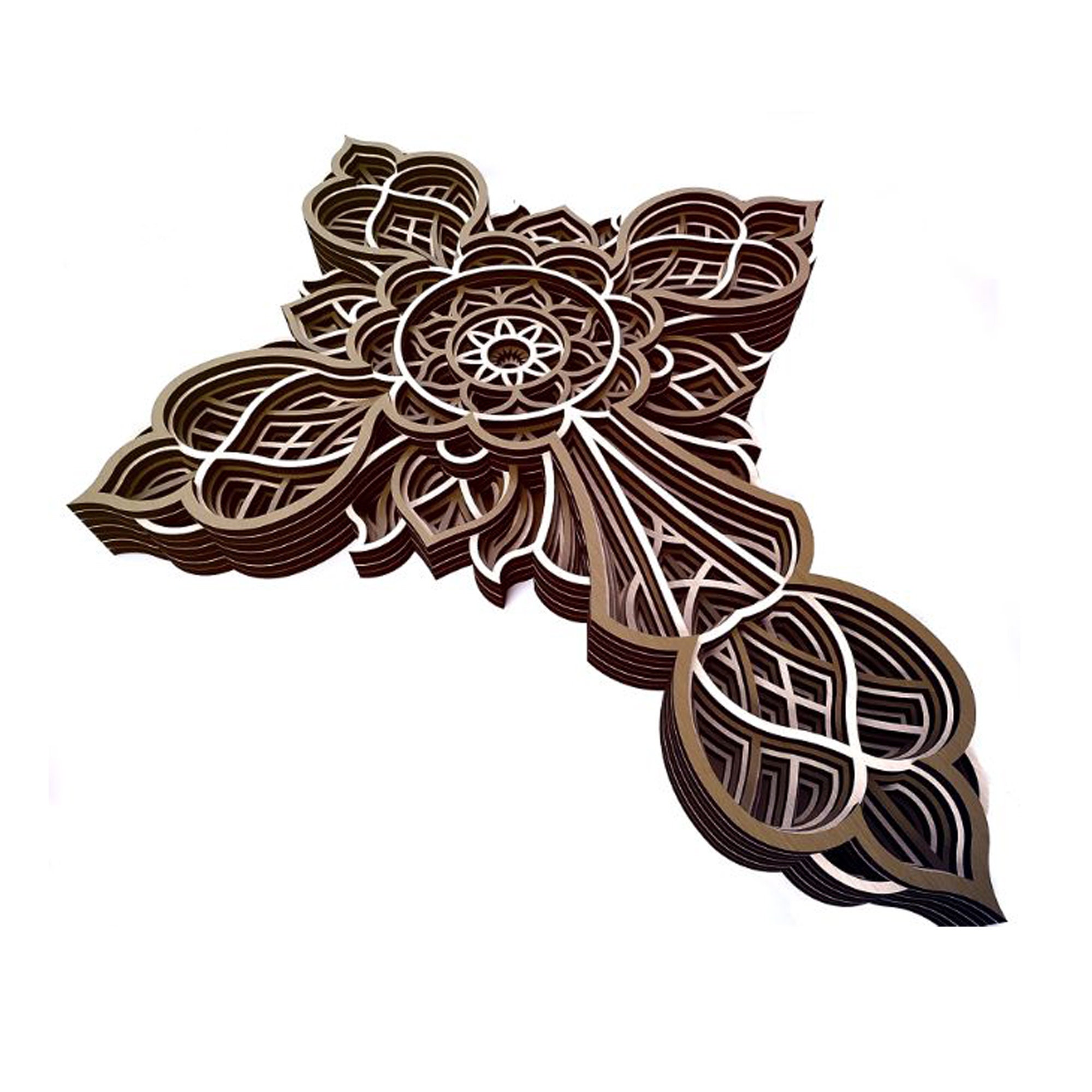 Cross of 7 Layers Lasercut File 3D Puzzle Vector Laser Cut - Etsy