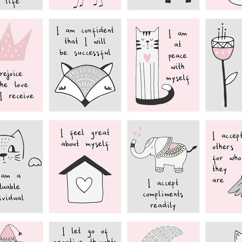 Affirmation Stickers for Boosting Your Self Esteem printable | Etsy Affirmation Stickers for Boosting Your Self Esteem printable | Etsy